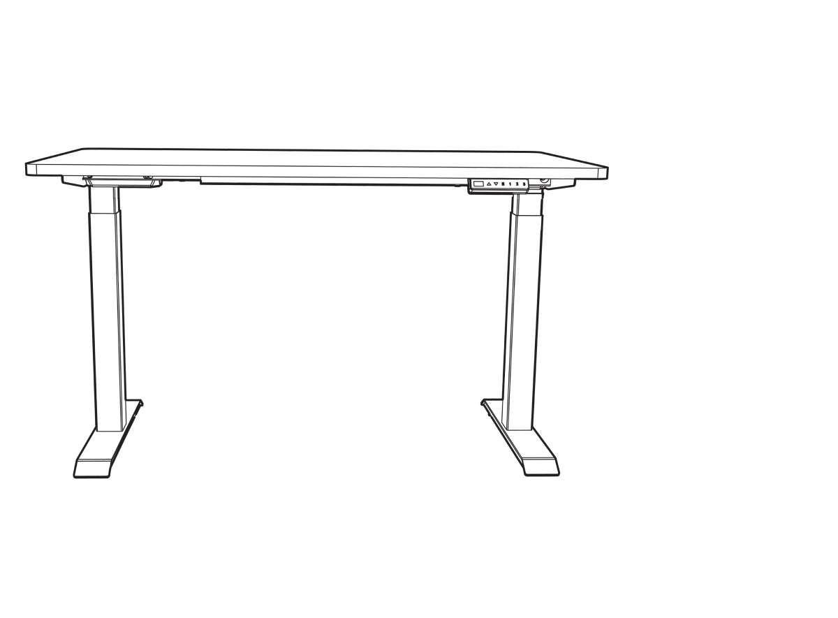 Adjustable Desk Desktronic HomePro Standing Desk U2013 180 X 80 Cm Height With Electric Dual ...