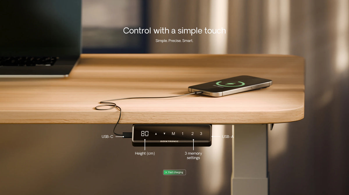 Electric Height-Adjustable Desk HomeOne | Desktronic – Desktronic.co.uk